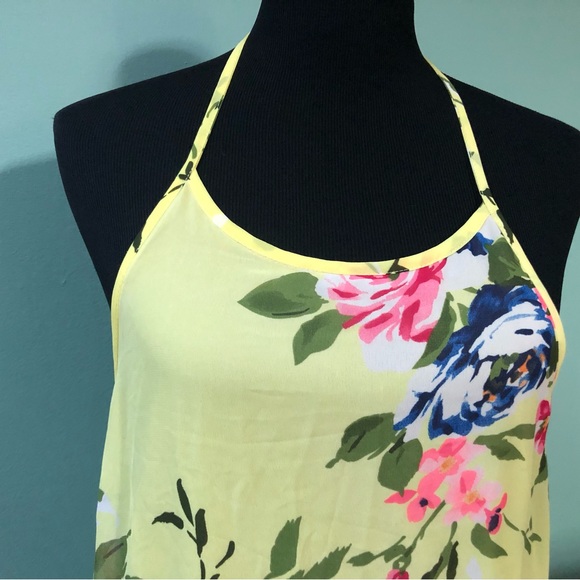 L'ATISTE | Dresses | Latiste By Amy Yellow Floral Maxi Dress Small ...